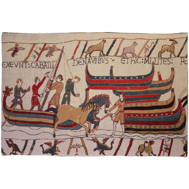 Bungalow Rose Cotton Bayeux Tapestry Wall Hanging | Wayfair