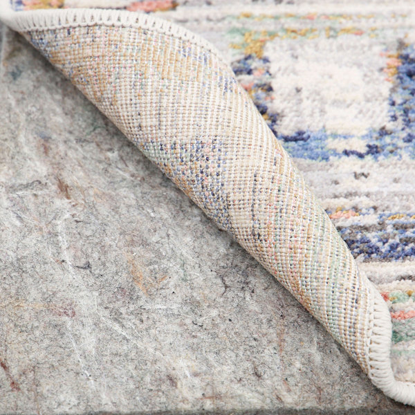 Scott Living Weathered Squares Performance Teal/Gold/Gray Rug | Wayfair