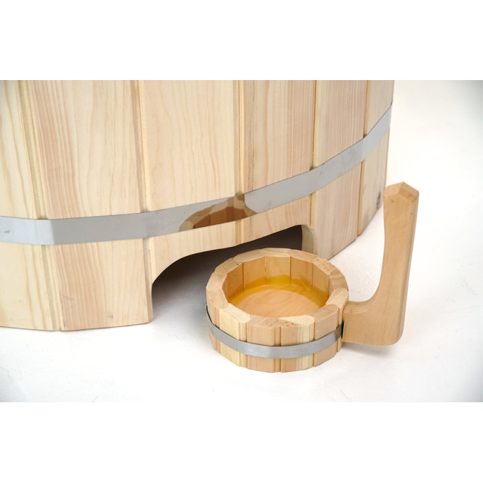 Rebirthpro Single Person Indoor Traditional Steam Sauna in Cedar | Wayfair