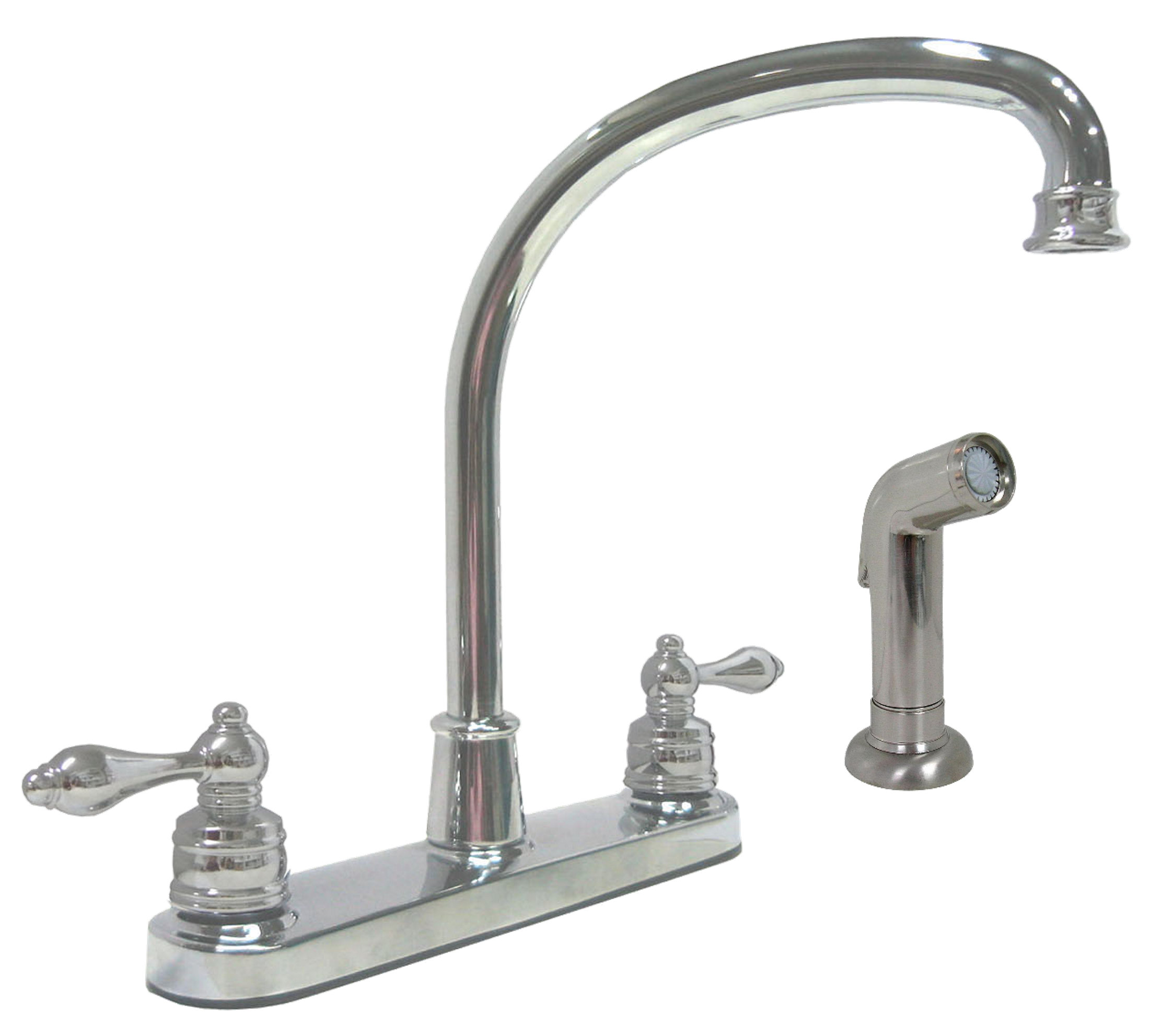 Banner Faucets Castille Kitchen Faucet with Side Spray | Wayfair