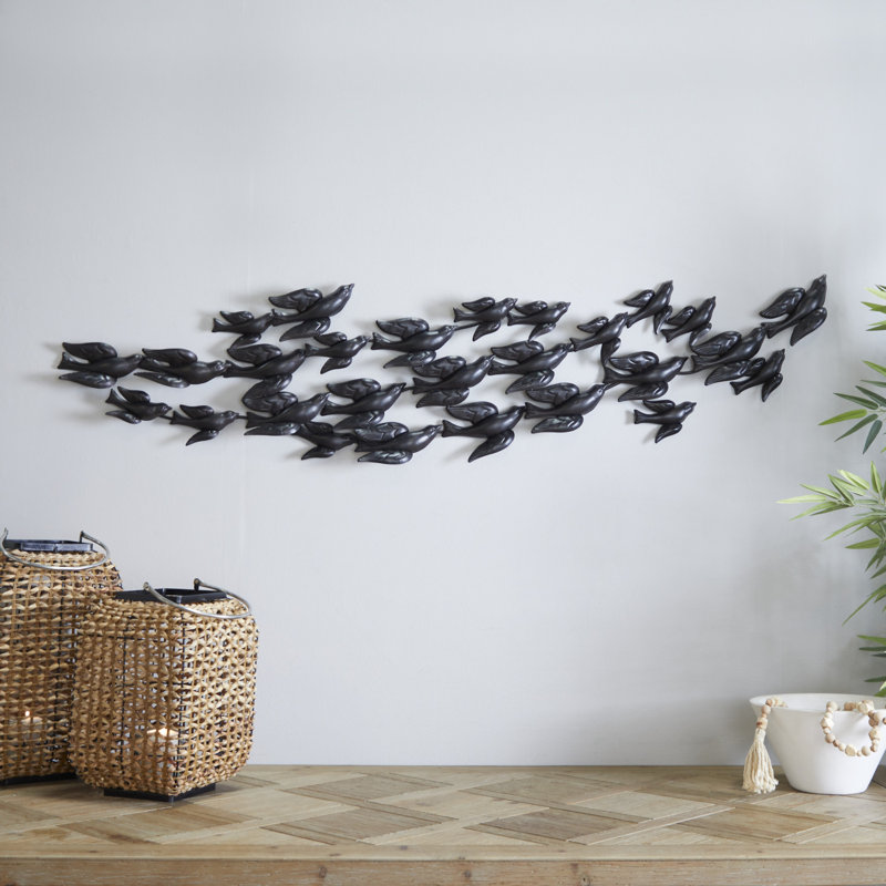 Breakwater Bay Swallow Flock Metal Wall Decor & Reviews | Wayfair