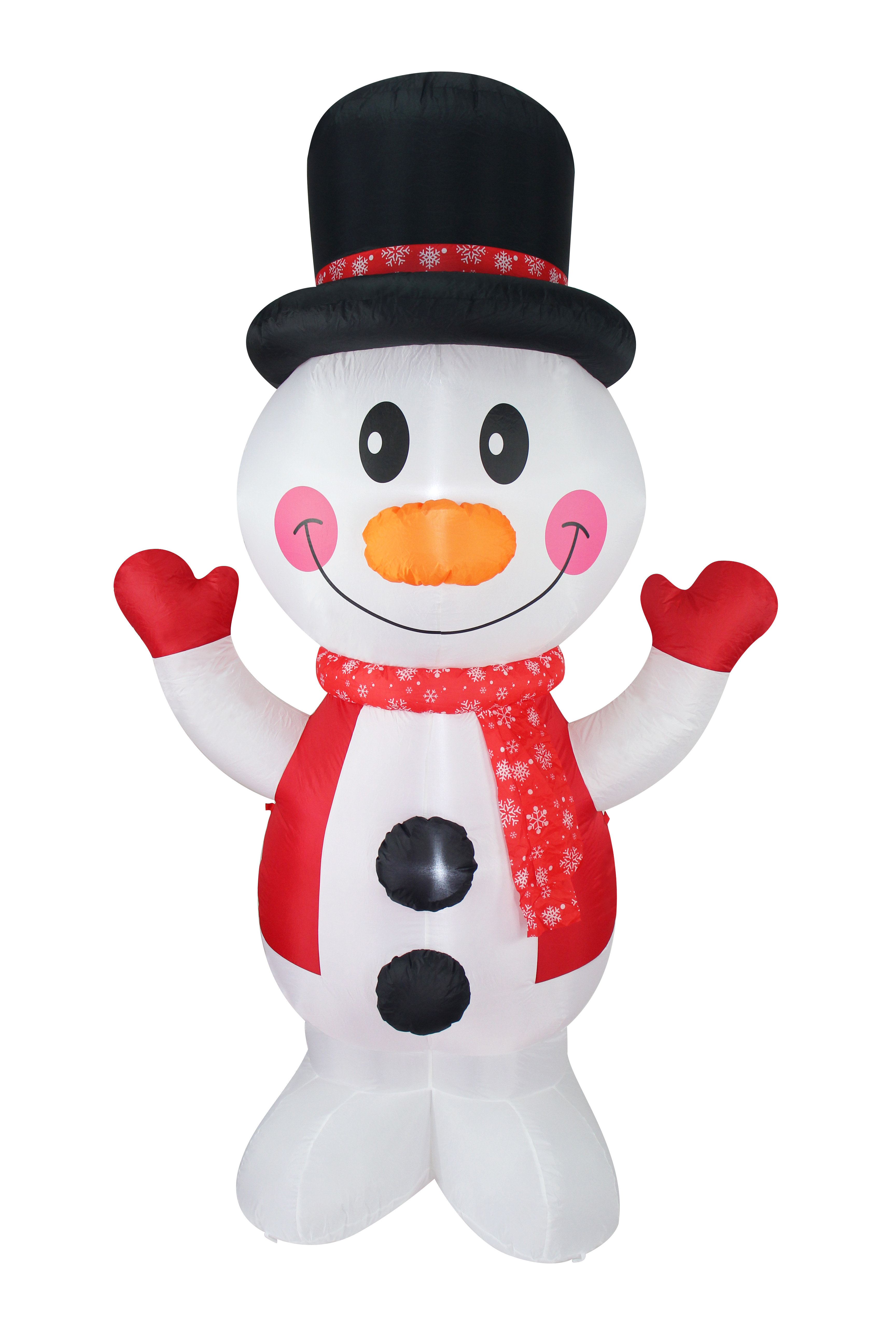The Holiday Aisle® Bubble Head Snowman Inflatable | Wayfair