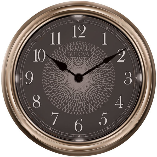 Bulova Clocks Metal Wall Clock | Wayfair