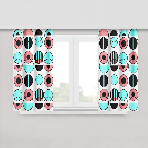 Orren Ellis Bonte Polyester Room Darkening Curtain Pair | Wayfair