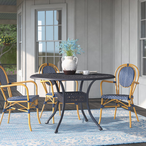 Farmhouse & Rustic Round Outdoor Dining Tables | Birch Lane