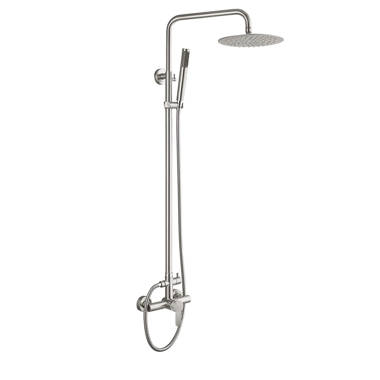 AquaStyle Mateo Dual Function Outdoor Shower with Two Lever Handles ...
