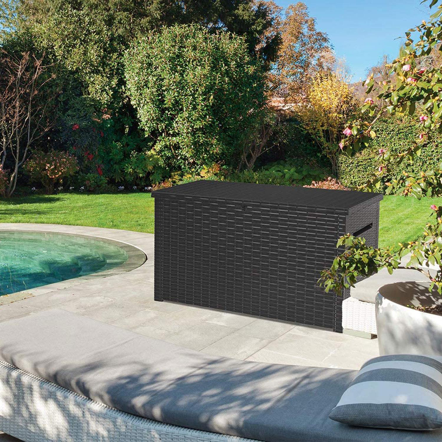 Keter Rattan Storage Bench | Wayfair.co.uk