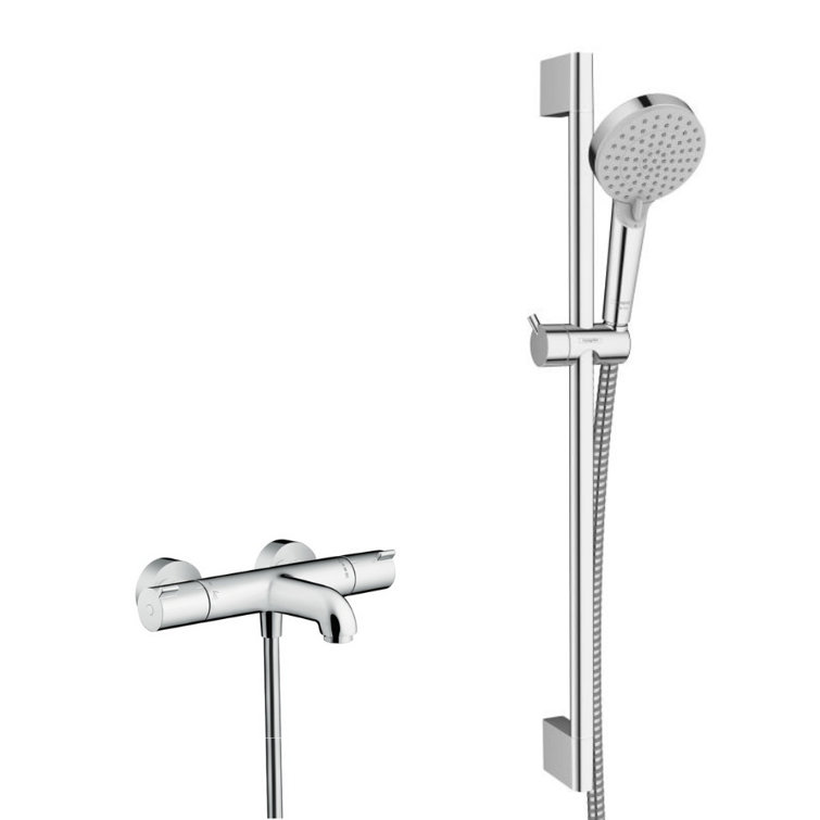 Belfry Bathroom Schick Mixer Shower with Handheld shower head | Wayfair ...