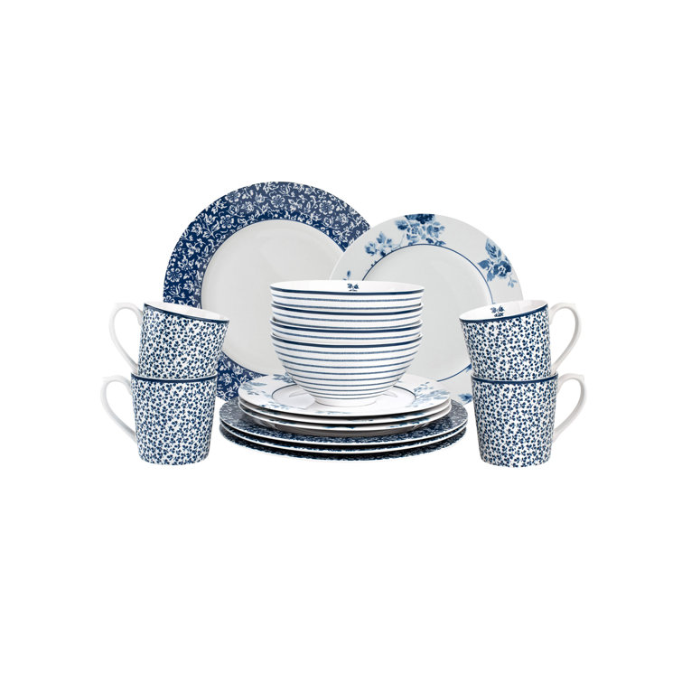 Laura Ashley Bone China Dinnerware - Set of 16 | Wayfair