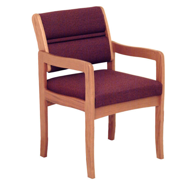 Symple Stuff Geier 83" W Vinyl Seat Tandem Seating with Wood Frame ...