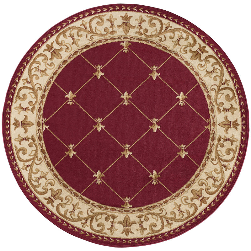 Astoria Grand Clarence Performance Red/Beige/Gold Rug & Reviews | Wayfair