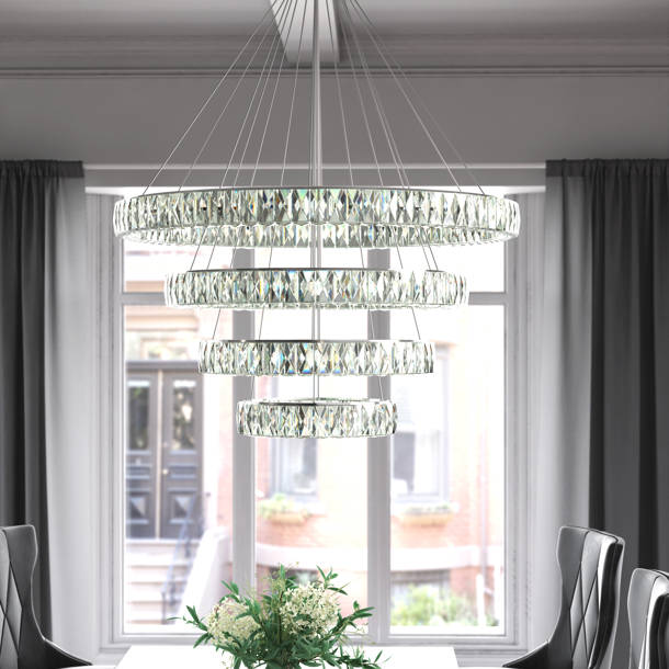 Willa Arlo Interiors Steveson 2 - Light Dimmable LED Geometric ...