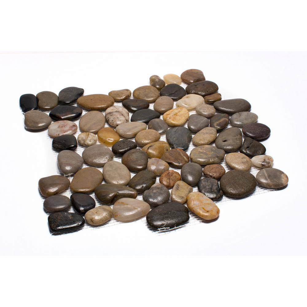 Margo Garden Products Rainforest Natural Stone Pebbles Mosaic Wall ...