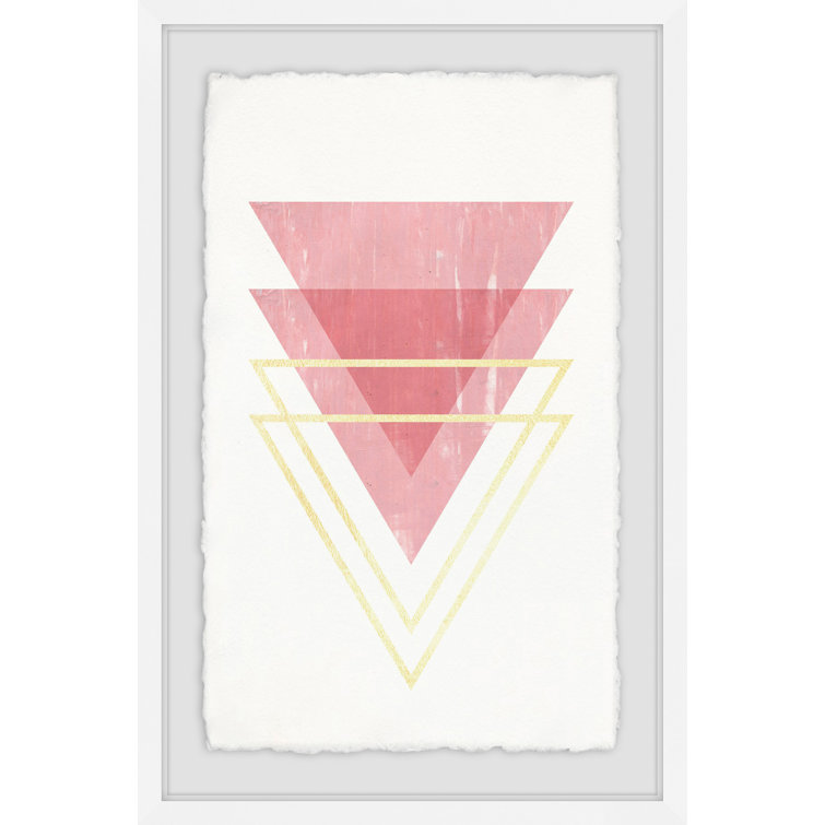 Wrought Studio Rose Triangles by Julia Posokhova - Picture Frame ...