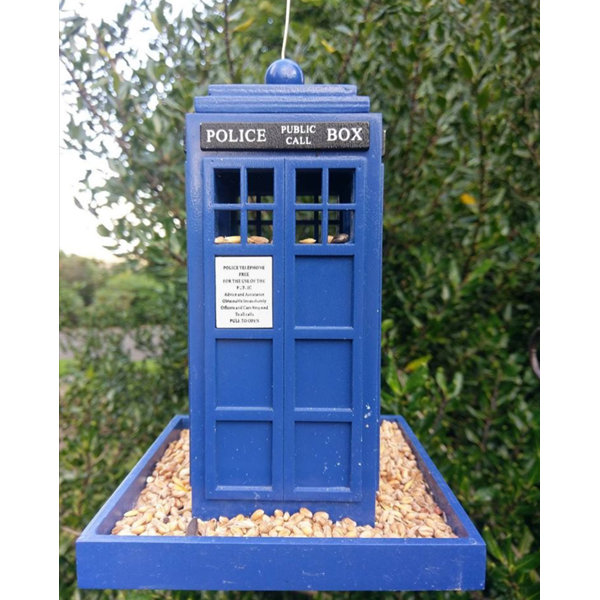 Home Bazaar Historic Reproductions Police Call Box Hopper Bird Feeder ...
