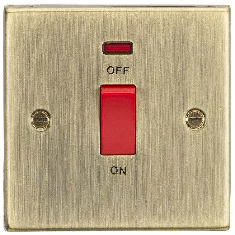 Knightsbridge Square-Edge Wall Mounted Cooker Switch | Wayfair.co.uk