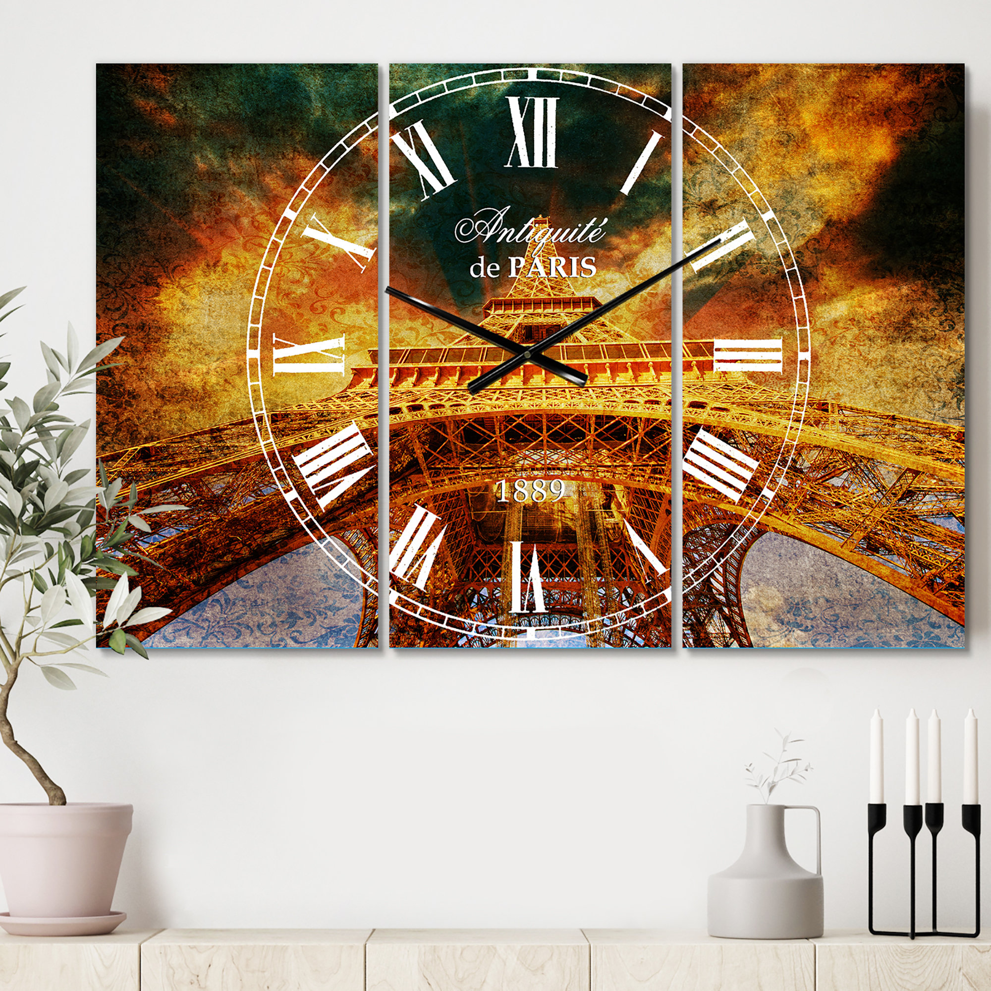 The Twillery Co.® Swigart Metal Wall Clock | Wayfair