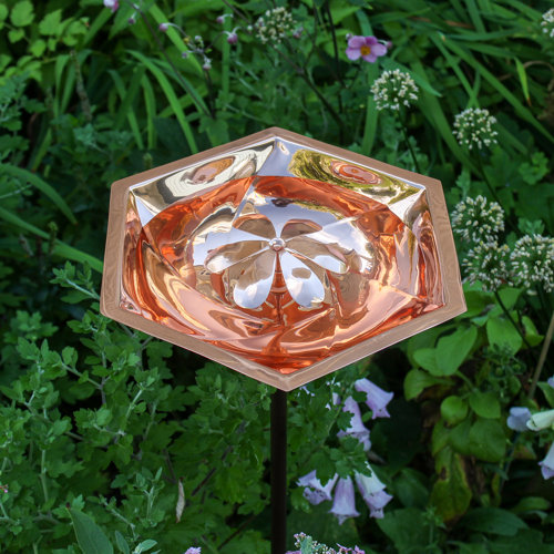 August Grove® Copper Bee Fountain and Birdbath with Stake & Reviews ...