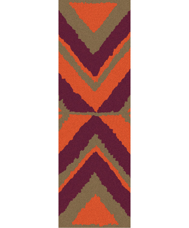 Union Rustic Jeannicole Handmade Wool Gray/Chocolate Rug | Wayfair