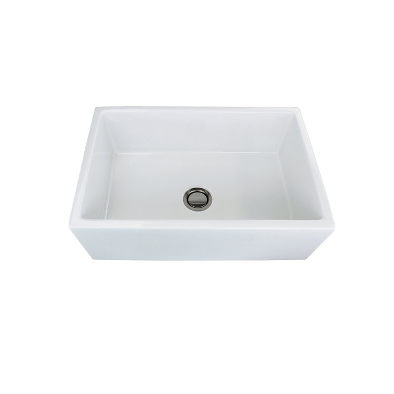 Transolid Logan 19.7'' W Single Bowl Fireclay Farmhouse Kitchen Sink 0 ...