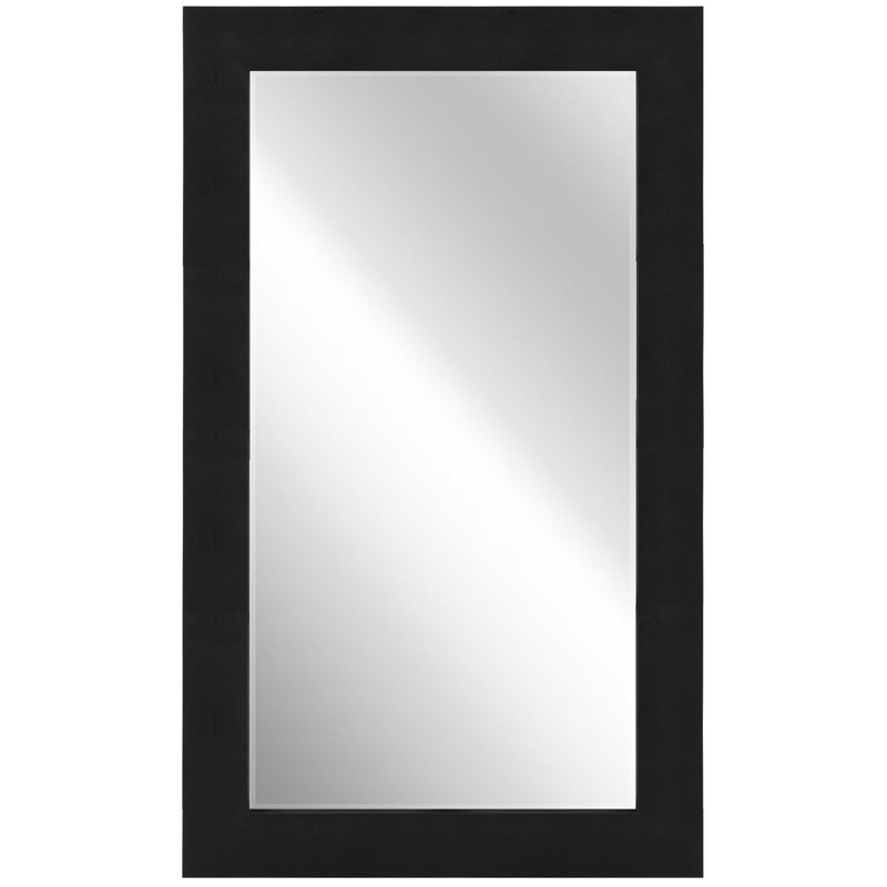 Empire Art Direct Rectangle Leather Floor Mirror & Reviews | Wayfair
