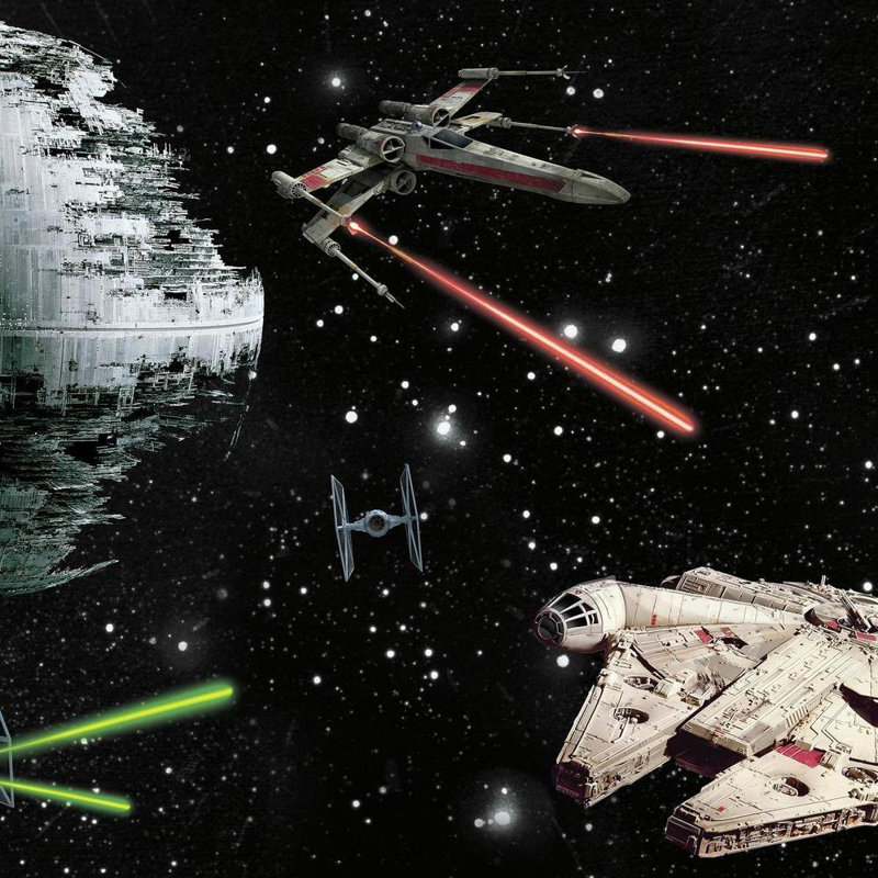 Room Mates Star Wars Abstract Wallpaper & Reviews | Wayfair