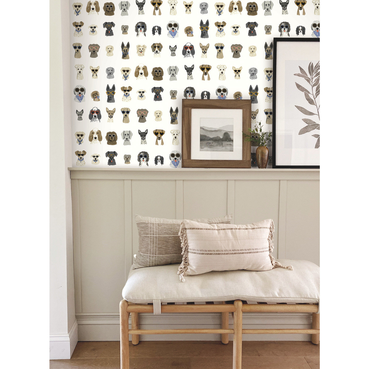 Rifle Paper Co. Dog Days 20" L x 27" W Peel and Stick Wallpaper Roll ...