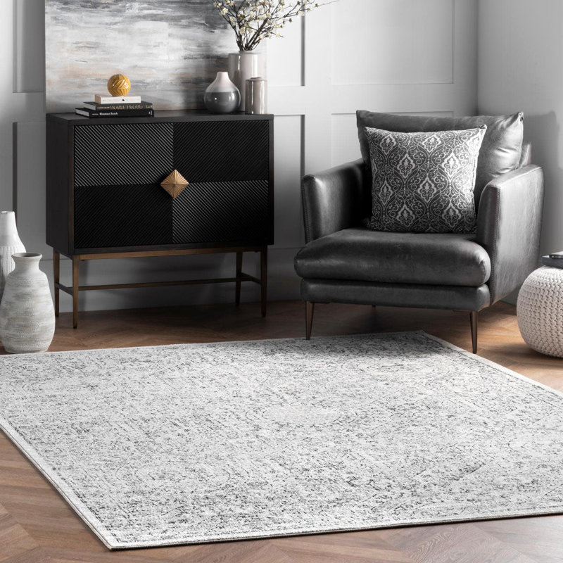 Lark Manor Fynn Grey/Beige/Black Rug & Reviews | Wayfair.co.uk