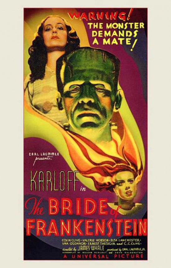Posterazzi Pop Culture Graphics The Bride Of Frankenstein Movie Poster ...