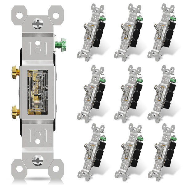 ELEGRP 15-Amp Single Pole Toggle Light Switch | Wayfair