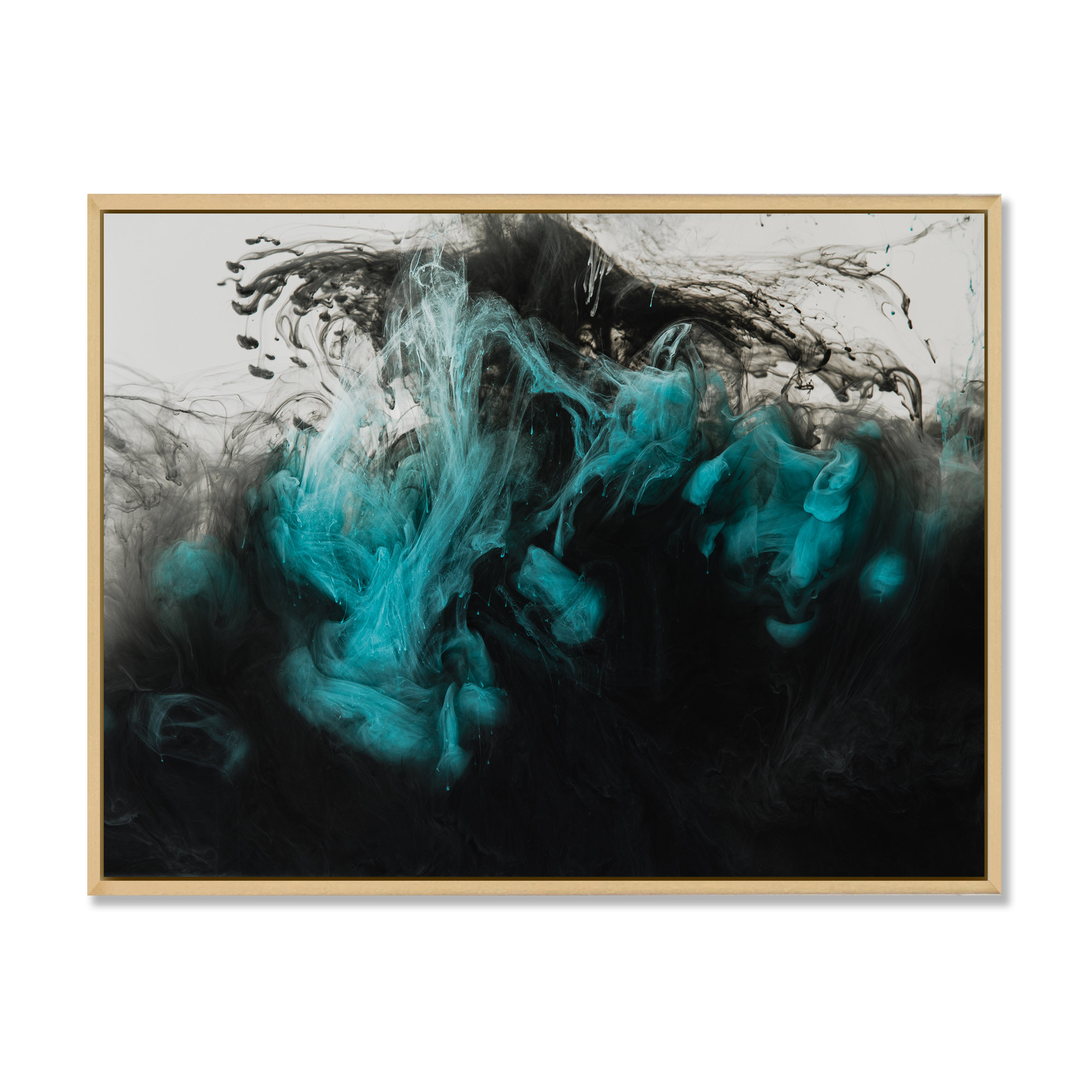 Wrought Studio Black & Turquoise Mixing Liquid Ink Black & Turquoise ...