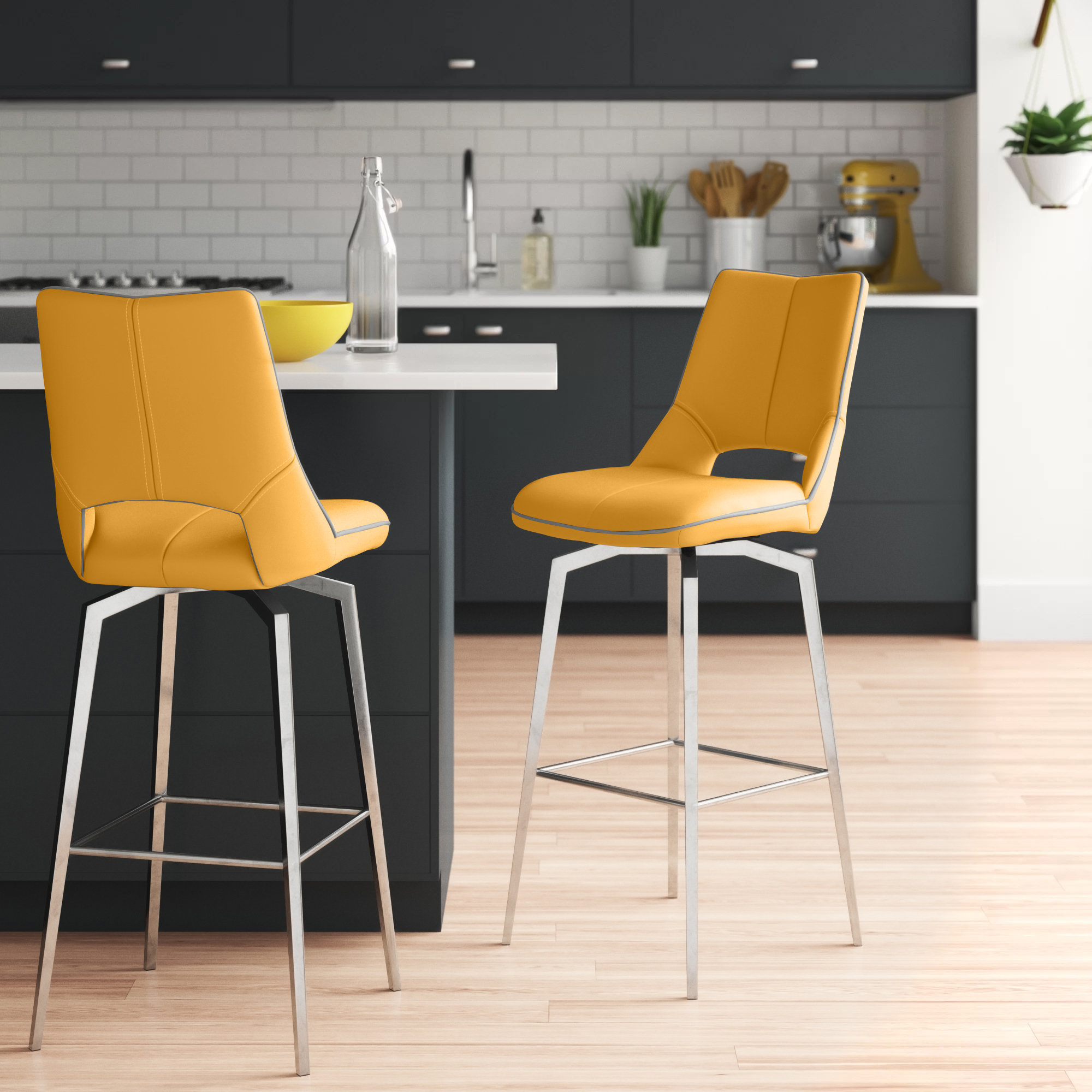 Zipcode Design Virginia 75cm Swivel Bar Stool & Reviews | Wayfair.co.uk