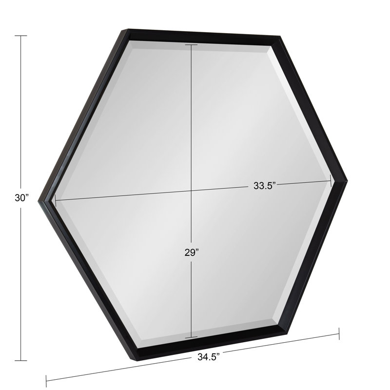 Zipcode Design™ Bensonhurst Hexagon Wall Mirror & Reviews | Wayfair