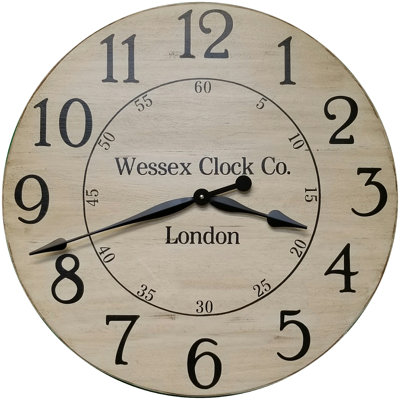 Gracie Oaks Creston Wood Wall Clock | Wayfair