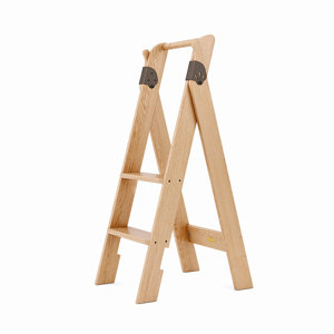 WFX Utility™ 43-1/2" Folding 2 Step Wood Step Stool With 250 Lb. Load ...