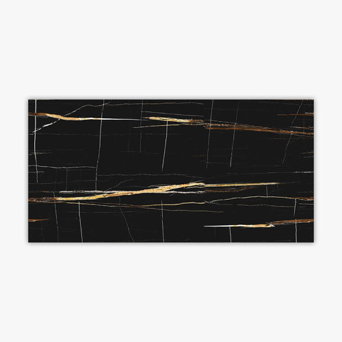 Direct Stone Source Sahara Noir 24" x 48" Porcelain Stone Look Wall ...