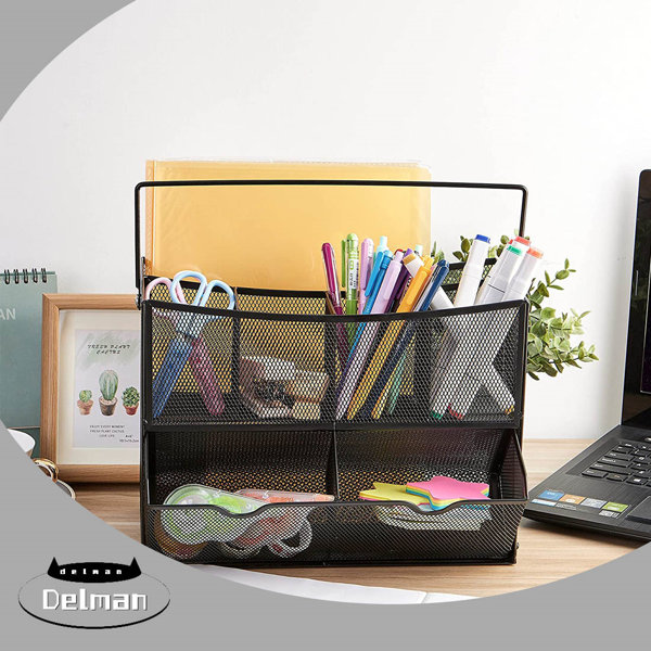 Inbox Zero Kamy Metal Desk Organizer | Wayfair