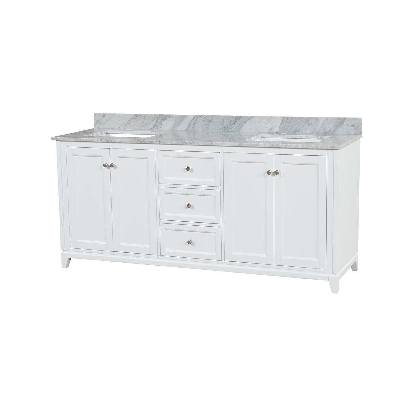 Chevington Atwell 72" Double Bathroom Vanity Set | Wayfair