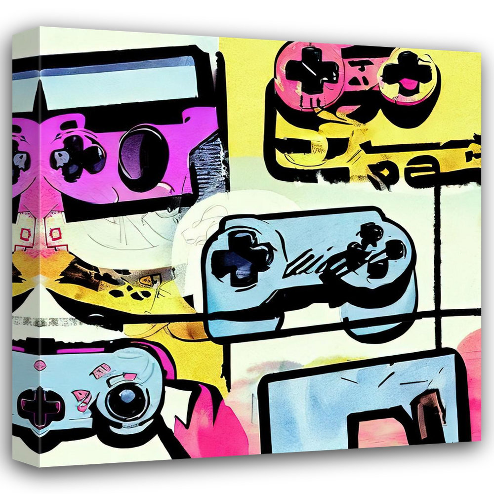 Red Barrel Studio® Video Game Controller 147 by - Wrapped Canvas ...