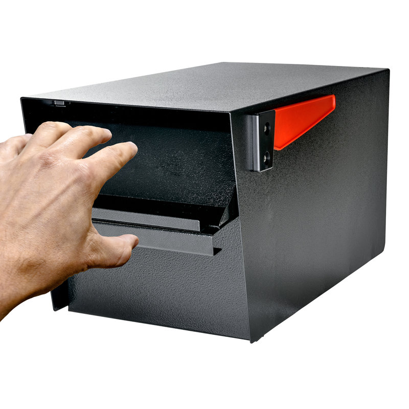 Mail Boss Street Safe Latitude Front & Rear Access Locking Post Mounted ...