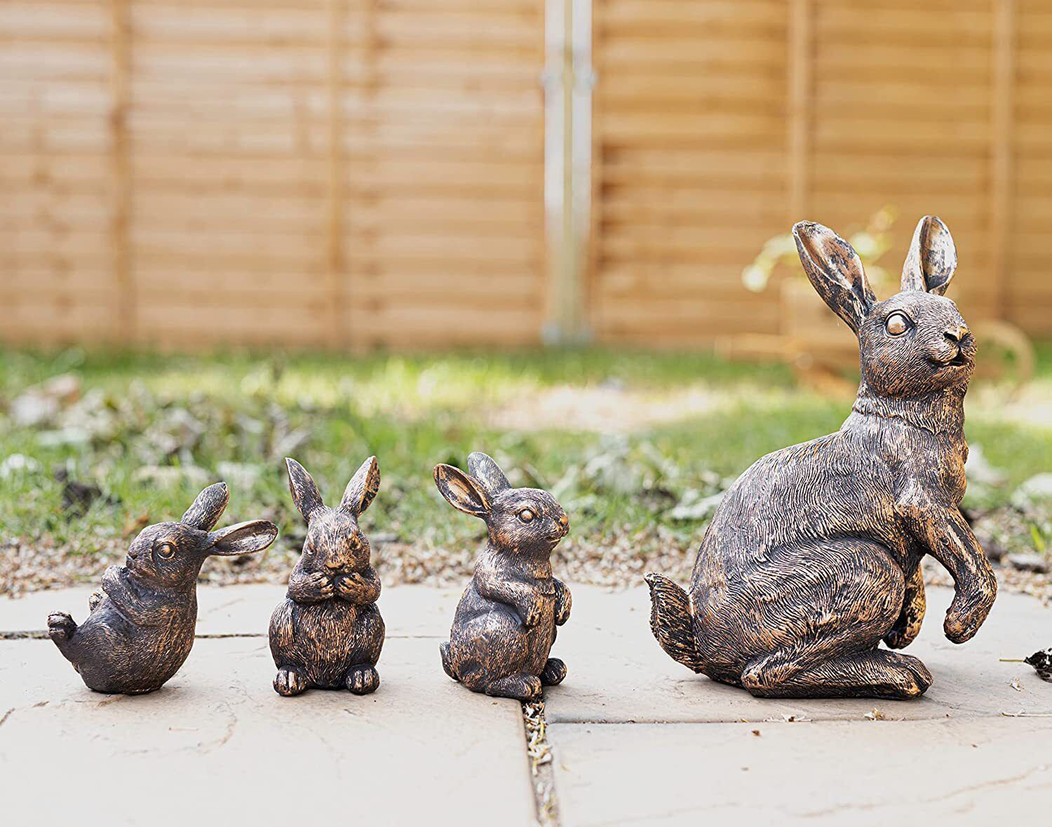 August Grove 4 Piece Vreeland Rabbit Family Set | Wayfair.co.uk