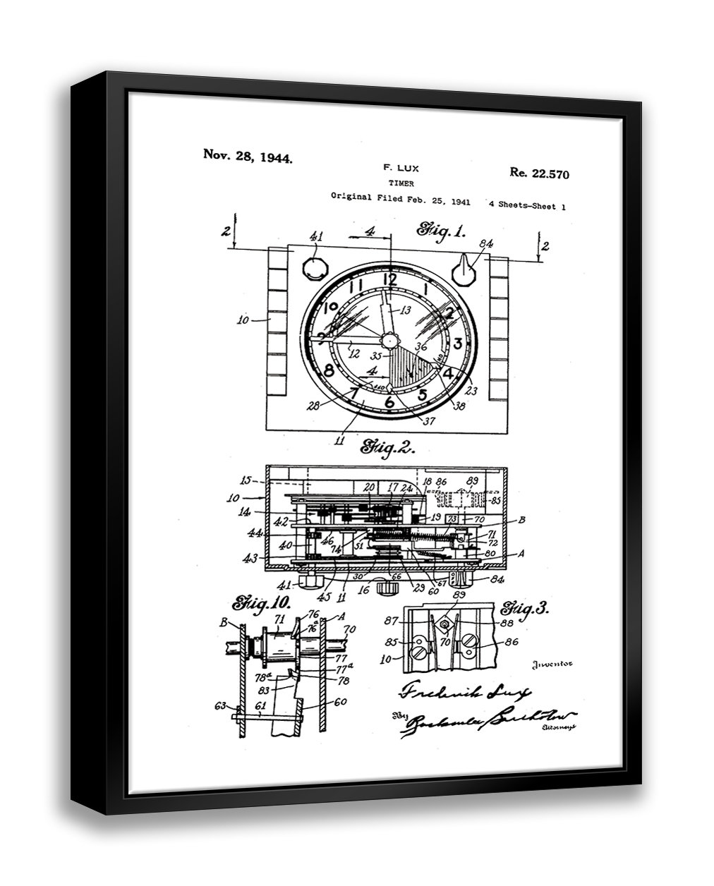 ATX Art Group LLC Timer Patent - Drawing Print on | Wayfair