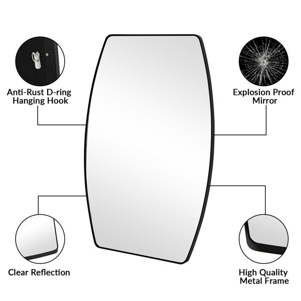 Latitude Run® Maben Metal Wall Mirror & Reviews | Wayfair
