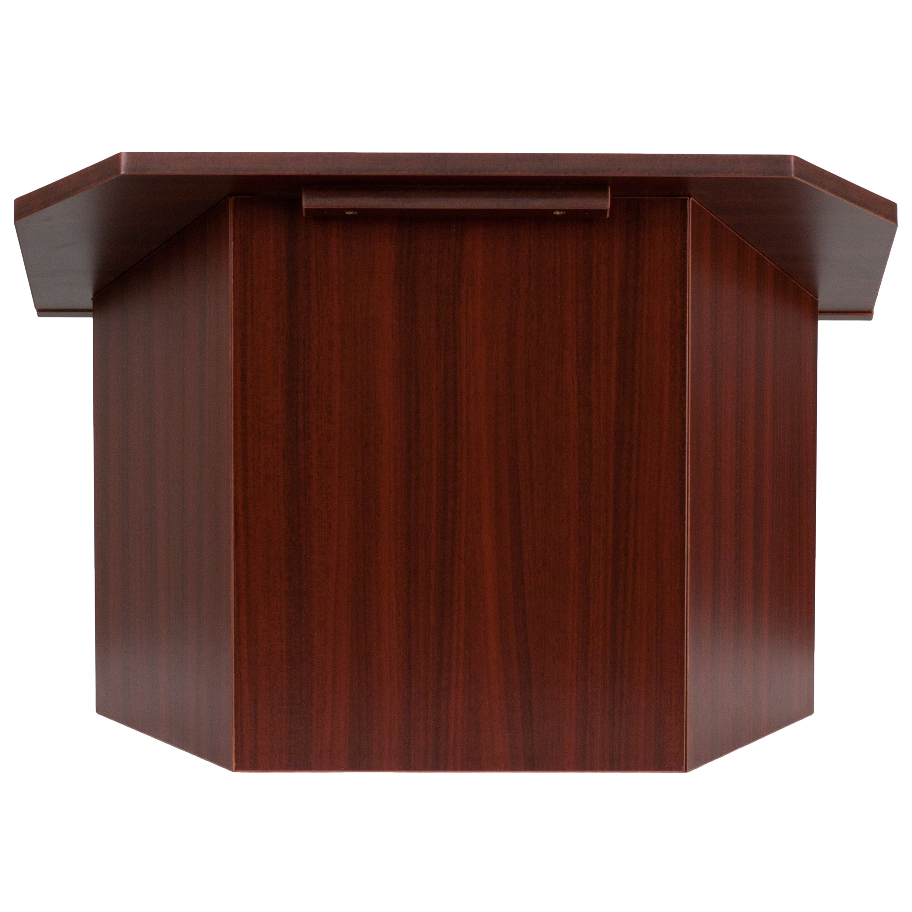 Flash Furniture Foldable Tabletop Lectern in Mahogany - Slanted Top ...