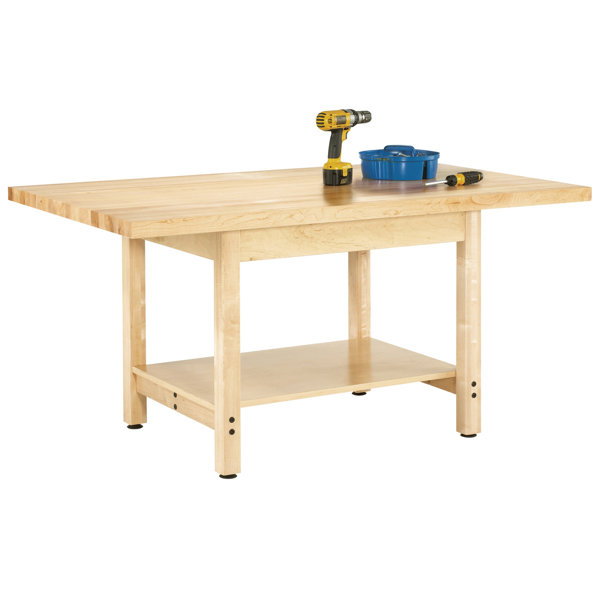 Shain Wood Top Workbench | Wayfair