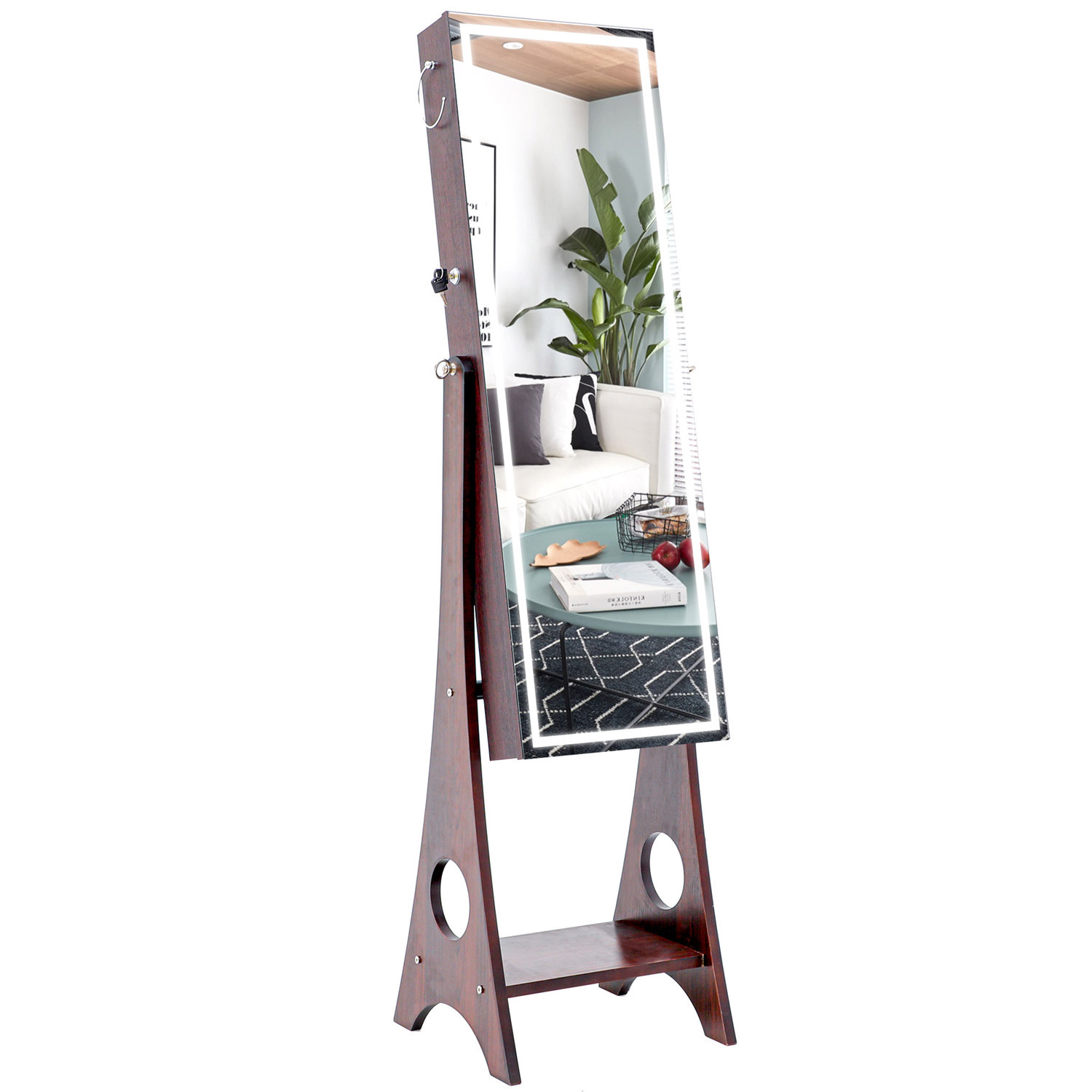 Winston Porter Kaelub 15.8'' Wide Free-Standing Jewelry Armoire | Wayfair