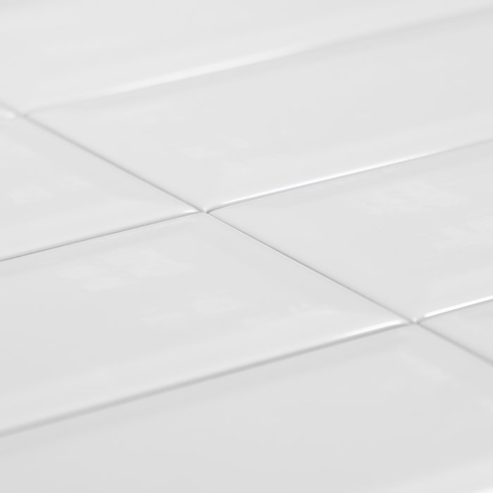 Qube Tiles Eclipse 4" x 12" Beveled Glossy Subway Wall Tile | Wayfair