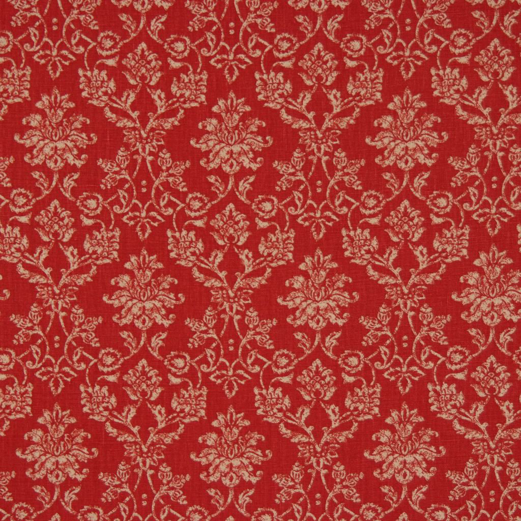 RM Coco Colors Antique Red Linen Fabric | Wayfair