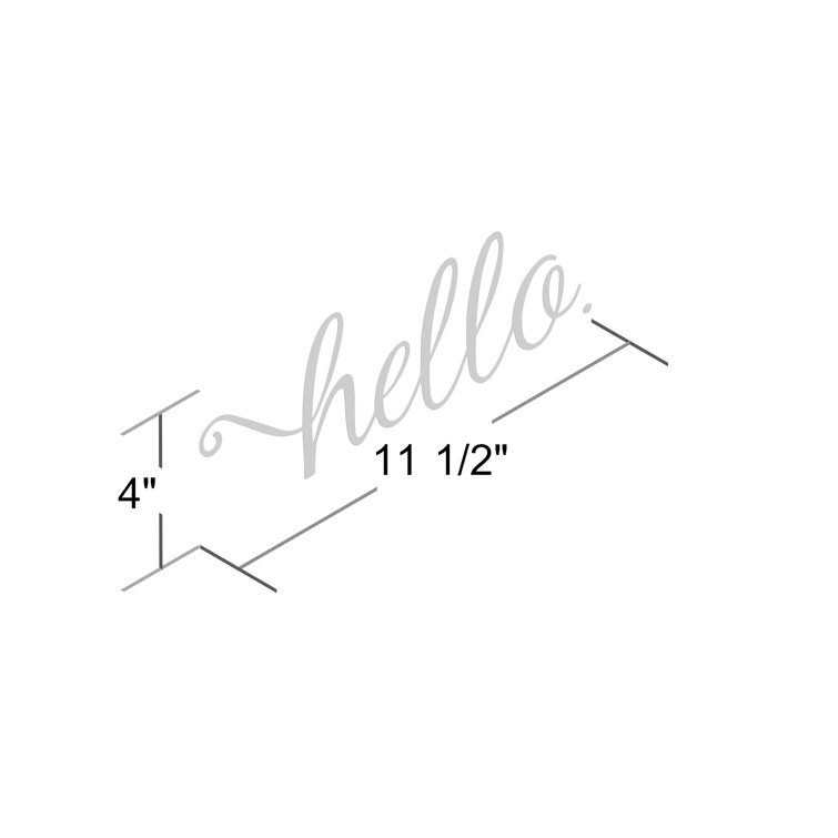 Trule Hello Wall Decal & Reviews | Wayfair