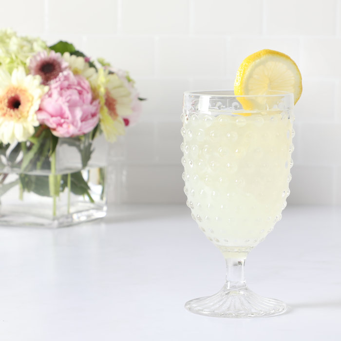 Martha Stewart 4 - Piece 14.2oz. Glass Goblet Glassware Set | Wayfair